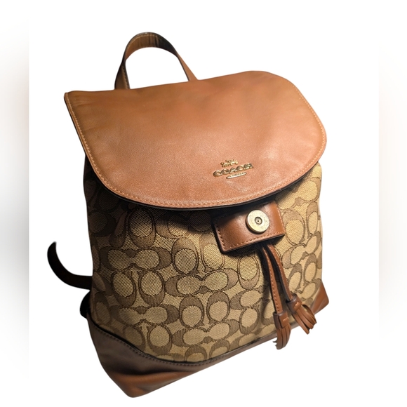 Coach | Bags | Coach Elle Backpack In Signature Jacquard 7333 | Poshmark